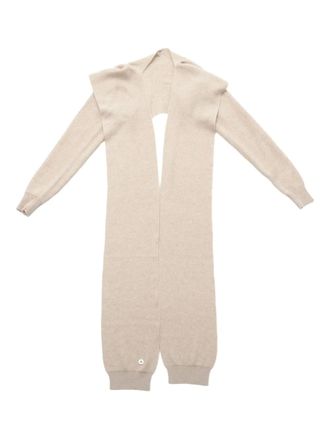 Hermès cardigan côtelé manches longues - Tons neutres