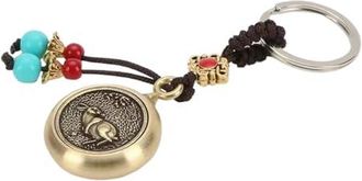 Generic Porte-cl&eacute;s en laiton avec douze porte-cl&eacute;s pouvant tourner et transporter des pendentifs en laiton pour attirer la richesse et la richesse sangle de p