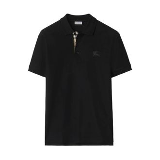 Burberry Eddie Baumwoll-Polohemd - - Tops - Herren - Schwarzk - M
