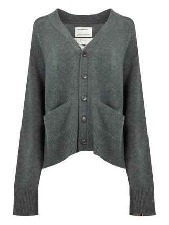 Extreme Cashmere Kurzer Papilli Cardigan mit Taschen - Grau