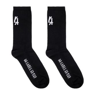 44 Label Group Homme, Sous-v&ecirc;tements, Noir, Taille: ONE Size Chaussettes avec logo