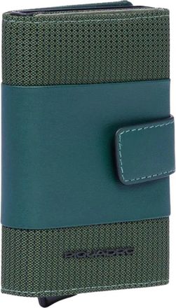 Piquadro unisex, Accessoires, Vert, Taille: ONE Size Porte-cartes de cr&eacute;dit en m&eacute;tal