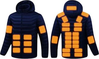 Generic Vestes chauffantes pour homme - Chargement USB - 25 zones de chauffage - Manteaux chauds pour lautomne et lhiver - V&ecirc;tements chauffants chauds pour le