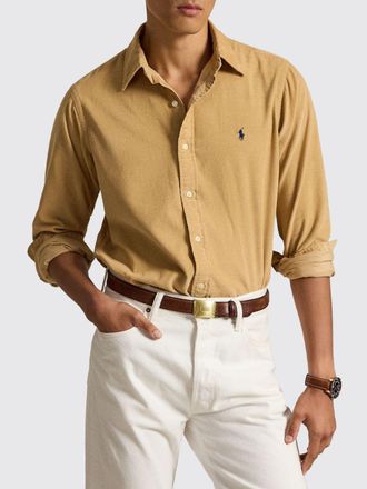 Polo Ralph Lauren Chemise en velours c&ocirc;tel&eacute; avec col boutonn&eacute; et logo