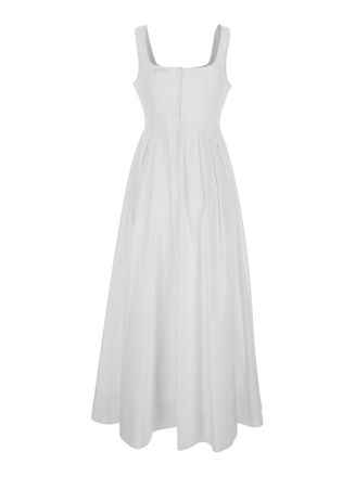 Sportmax Womens Dress Spxgiro White Cotton
