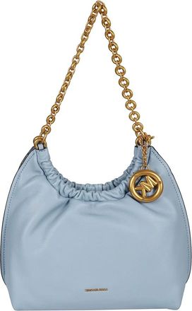Michael Kors Femme, Sacs, Bleu, Taille: ONE Size Indie Medium Leather Pochette