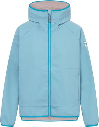 Derbe Softshelljacke Kurz Peutby Damen T&uuml;rkis Hellblau 42 | &Uuml;bergangsjacke | Frauen| Kapuze | Zip | Hamburg