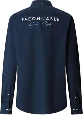 Fa&ccedil;onnable Chemise col am&eacute;ricain en coton