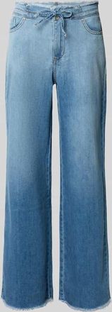 Buena Vista Barrel Fit Jeans mit Fransen und Schn&uuml;rung