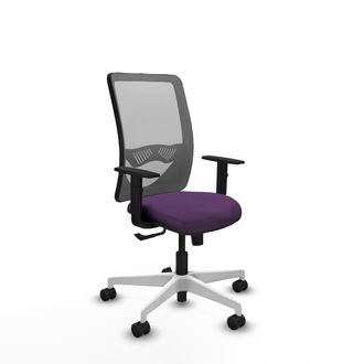 Piqueras y Crespo Telearbeitsstuhl Zulema mit 1D-Armen, h&ouml;henverstellbare Lendenwirbelst&uuml;tze, ausgestattet mit 3 Positionen und Schneidschaum, mit Rollen von 65 mm Nylo