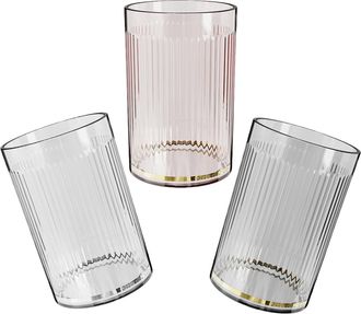 BESPORTBLE 3 St&uuml;ck Pack Wiederverwendbare Zahnb&uuml;rstenbecher aus Kunststoff in Wei&szlig; Schwarz und Pink Runde Mundsp&uuml;lbecher f&uuml;r Badezimmer Platzsparend und Vielseit