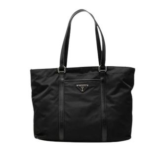 Prada Pre-owned Sac fourre-tout en nylon - Femme - Pre-owned - Noir - Taille: ONE Size