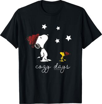 Peanuts Snoopy Woodstock Cozy Days Winter T-Shirt