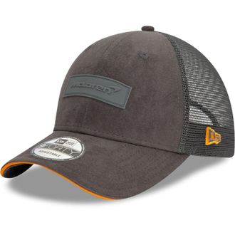 New Era 9Forty Mesh Snapback Cap - Suede McLaren Charcoal