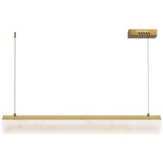 Maytoni Maytoni Petra Plafonnier suspendu de bar moderne en laiton 3000 K 2400 lm abat-jour blanc