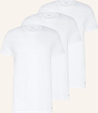Calvin Klein 3er-Pack T-Shirts 100% Cotton weiss