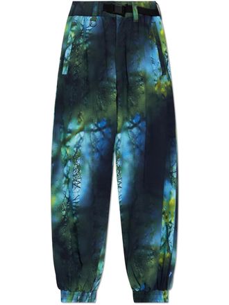 Yohji Yamamoto pantalon AOP en tissu anti-déchirure - Bleu