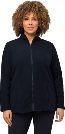 Ulla Popken Sweat-Jacke 796970 Maillot de Survtement, Marine, 56-58 Femme
