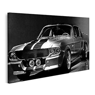 Islandburner Tableau sur Toile Ford Mustang Shelby GT 500 1967 Cadre Affiche Poster Murale Tableaux