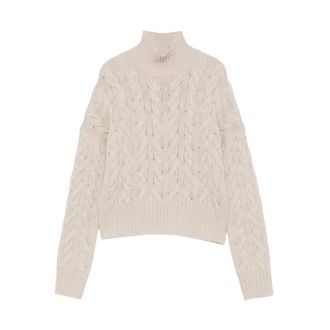 Max Mara Maglia Canottiera Top - Femme - Pulls - Beige - Taille: 38 FR