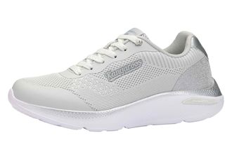 Kangaroos Sneaker KANGAROOS K-WN MALAGA, Damen, Gr. 36, wei&szlig; (vapor grau, silber), Synthetik, Textil, Schuhe Sneaker