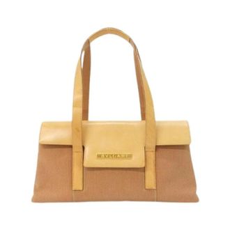 Bulgari Pre-owned Canvas Leather Shoulder Bag - - Pre-owned - Damen - Orange - ONE SIZE