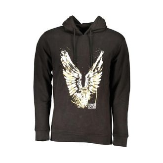 Cavalli Schwarzer Baumwoll Herren Pullover Urbaner Stil - - Sweatshirts & Hoodies - Herren - Schwarzk - 3XL