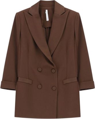 Imperial Femme, Vestes, Brun, Taille: 42 FR Blazer doppiopetto