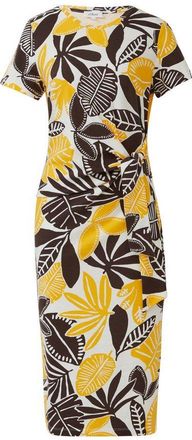s.Oliver Midikleid Kleid Jersey-Kleid mit Knotendetail