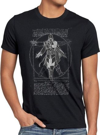 style3 T-Shirt Vitruvianischer Assassine desmond miles assasins creed