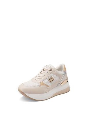 Queen Helena Baskets Hautes Baskets Platform Femmes X33-26, X34 23 Beige, 40 EU