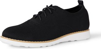 Amazon Essentials Damen Elegante Strick-Oxford-Sneaker, Schwarz, 39.5 EU