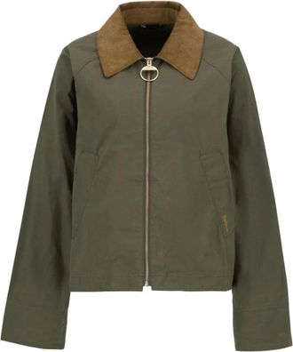 Barbour Femme, Vestes, Vert, Taille: 36 FR Veste D&eacute;contract&eacute;e Catlin