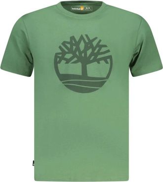 Timberland Homme, Tops, Vert, Taille: XL Short Sleeve T-Shirt