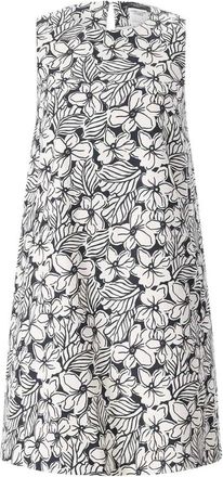 Max Mara Femme, Robes, Bleu, Taille: 44 FR Robe Midi Trap&egrave;ze Sculpturale