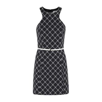 Elisabetta Franchi Femme, Robes, Noir, Taille: 40 FR Robe Imprim&eacute; Diamants Noirs