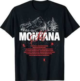 Trendy Apparel Ski Montana Lone Peak Madison Range Bridger T-Shirt