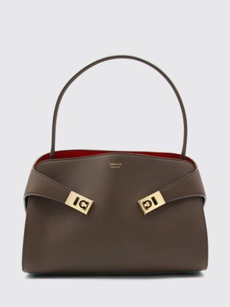 Ferragamo Schultertasche FERRAGAMO Damen Farbe Grau