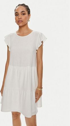 Vila Sommerkleid Summer 14098932 Weiß Regular Fit