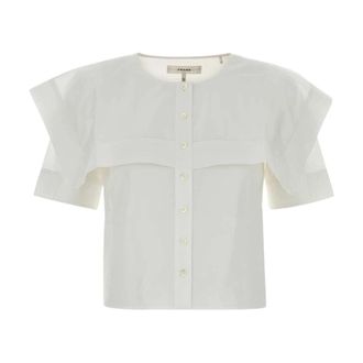 Frame Denim Elegantes Cape-Hemd - - Blouses & Shirts - Damen - Wei&szlig; - XS