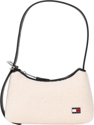 Tommy Jeans Femme, Sacs, Beige, Taille: ONE Size Mini sac bandouli&egrave;re effet peau lain&eacute;e