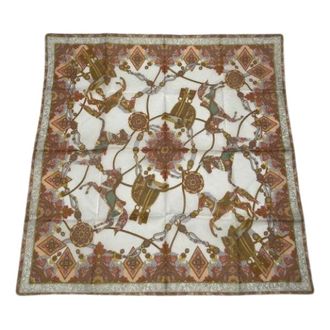 Celine Foulard en soie Pre-owned - Femme - Pre-owned - Brun - Taille: ONE Size
