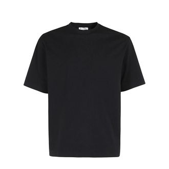 Paolo Pecora Baumwoll-Bielastisches Jersey-T-Shirt - - Tops - Herren - Schwarzk - XL