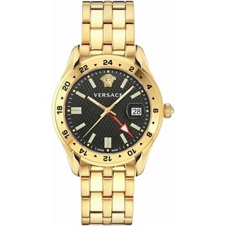 Versace Homme, Accessoires, Jaune, Taille: ONE Size Greca Time GMT