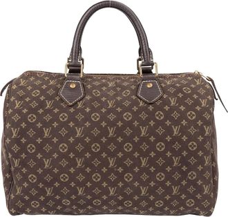 Louis Vuitton Crossbody Bags - Louis Vuitton Mini Lin Monogram Speedy 30 Handbag - Gr. unisize - in Braun - f&uuml;r Damen
