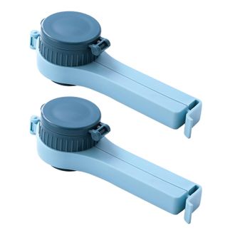 Generic Beutel-Verschlussclip Mit Ausgie&szlig;er, Lebensmittel-Clip-Set, 2-teiliger Ausgie&szlig;er-Verschlussclip, Lebensmittelaufbewahrungs-Verschlussclip, Clip F&uuml;r Sn