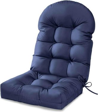 Generic Hochlehner Auflage, Liegenauflage, Auflage Gartenliege, Stuhlkissen Sitzkissen, 110 x 50 x 10 cm Extra Dicke Schaukelstuhl Sitzauflage mit Bändern, Si