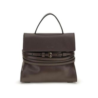 Moschino Tie Me Leder Handtasche - - Bags - Damen - Braun - ONE SIZE