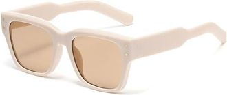 Generic Lunettes De Soleil Polaris&eacute;es Carr&eacute;es &Agrave; Monture Large For Hommes Et Femmes, Id&eacute;ales For Les D&eacute;placements Quotidiens(Beige)