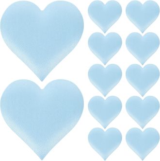 Angoily 500 St&uuml;ck Herzf&ouml;rmiges Schwammkonfetti Himmelblau - 3D Hochzeitsdekoration Wiederverwendbare Tischstreuer f&uuml;r Valentinstag Party und Romantische Feier